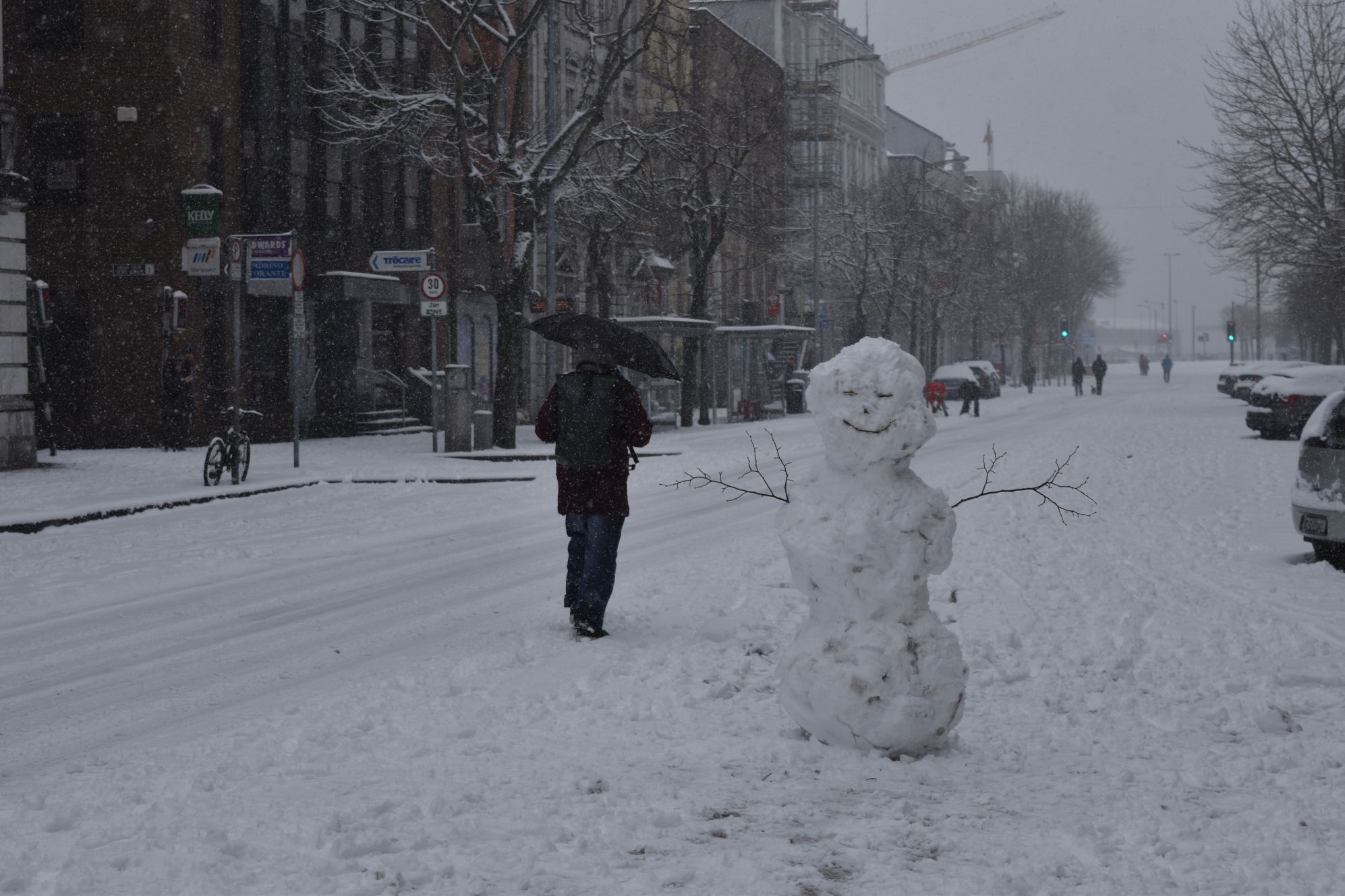 Images of Cork City covered in Snow - Beast from the East